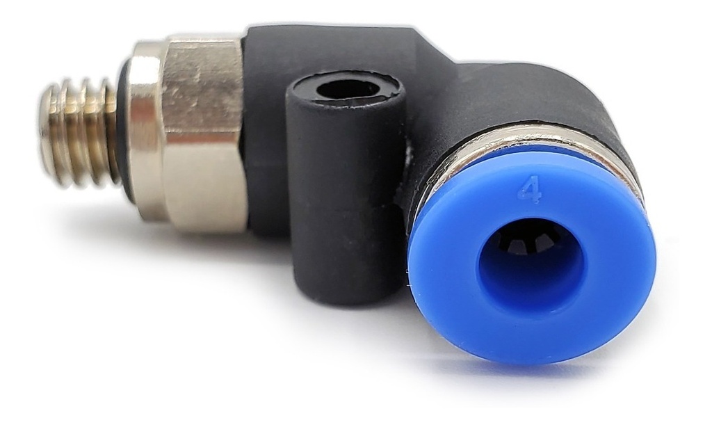 10 Pz De Conector/racor Rápido Neumático Codo M5 X 4mm | Instrutek